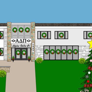 Alpha Delta Pi Sorority House at the University of Arizona Christmas ...