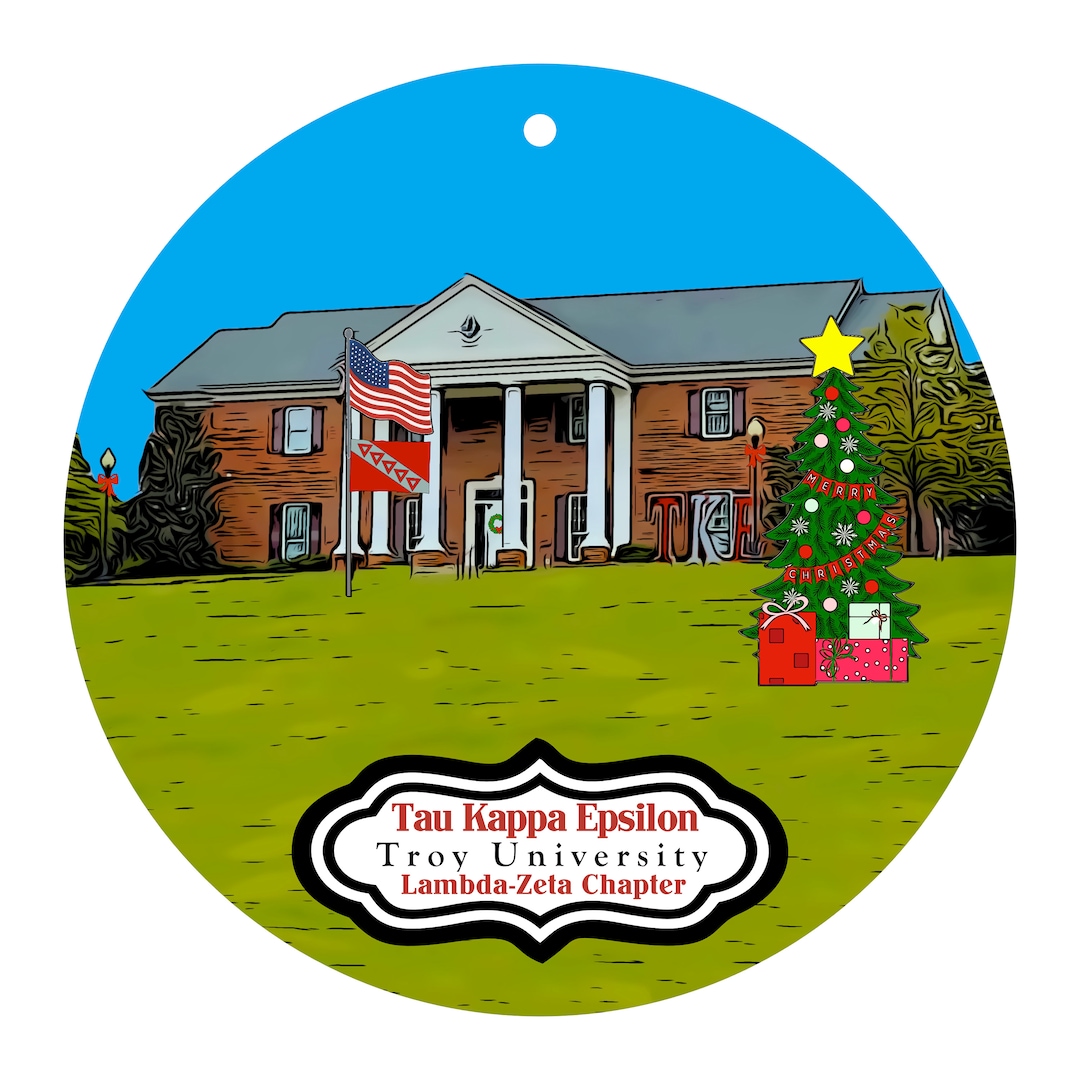 Tau Kappa Epsilon Fraternity House at Troy University Christmas ...