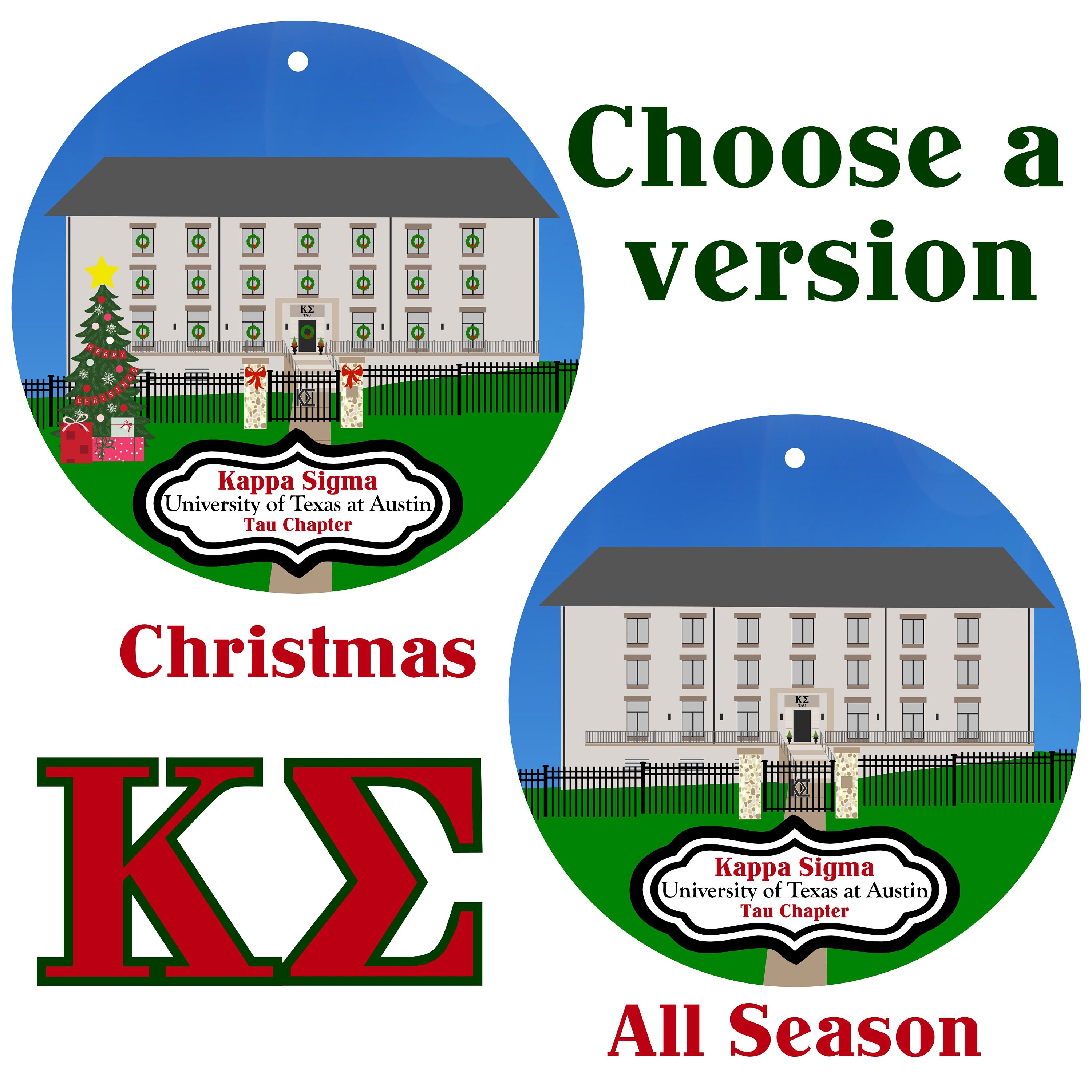 Kappa Sigma Fraternity House at the University of Texas at | Etsy