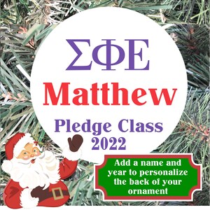 Sigma Phi Epsilon Fraternity House Christmas Ornament in Athens ...