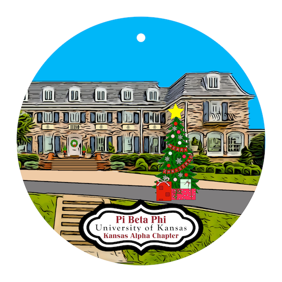 Pi Beta Phi Sorority House at the University of Kansas | Etsy