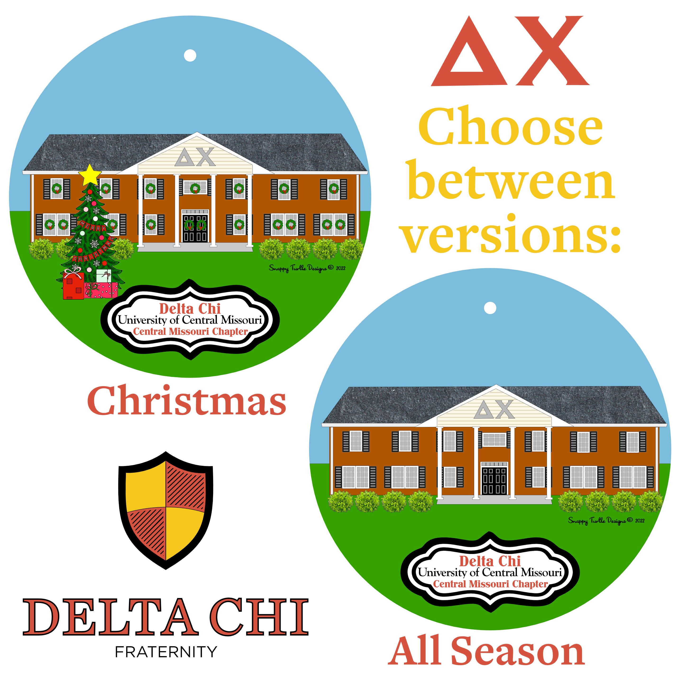 Delta Chi Fraternity House at the University of Central - Etsy
