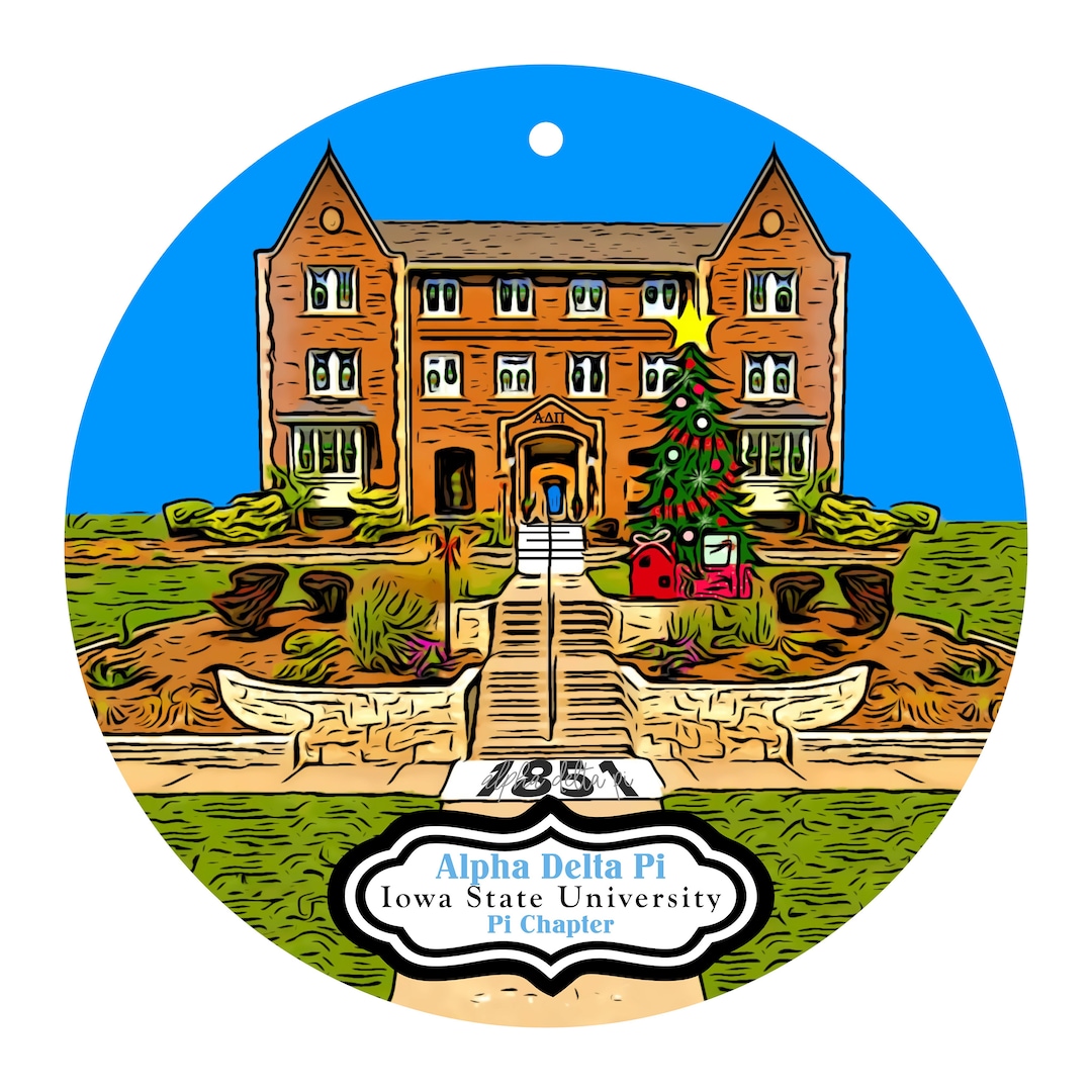 Alpha Delta Pi Sorority House at Iowa State University Christmas ...