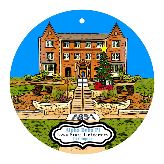 Alpha Delta Pi Sorority House at Iowa State University | Etsy