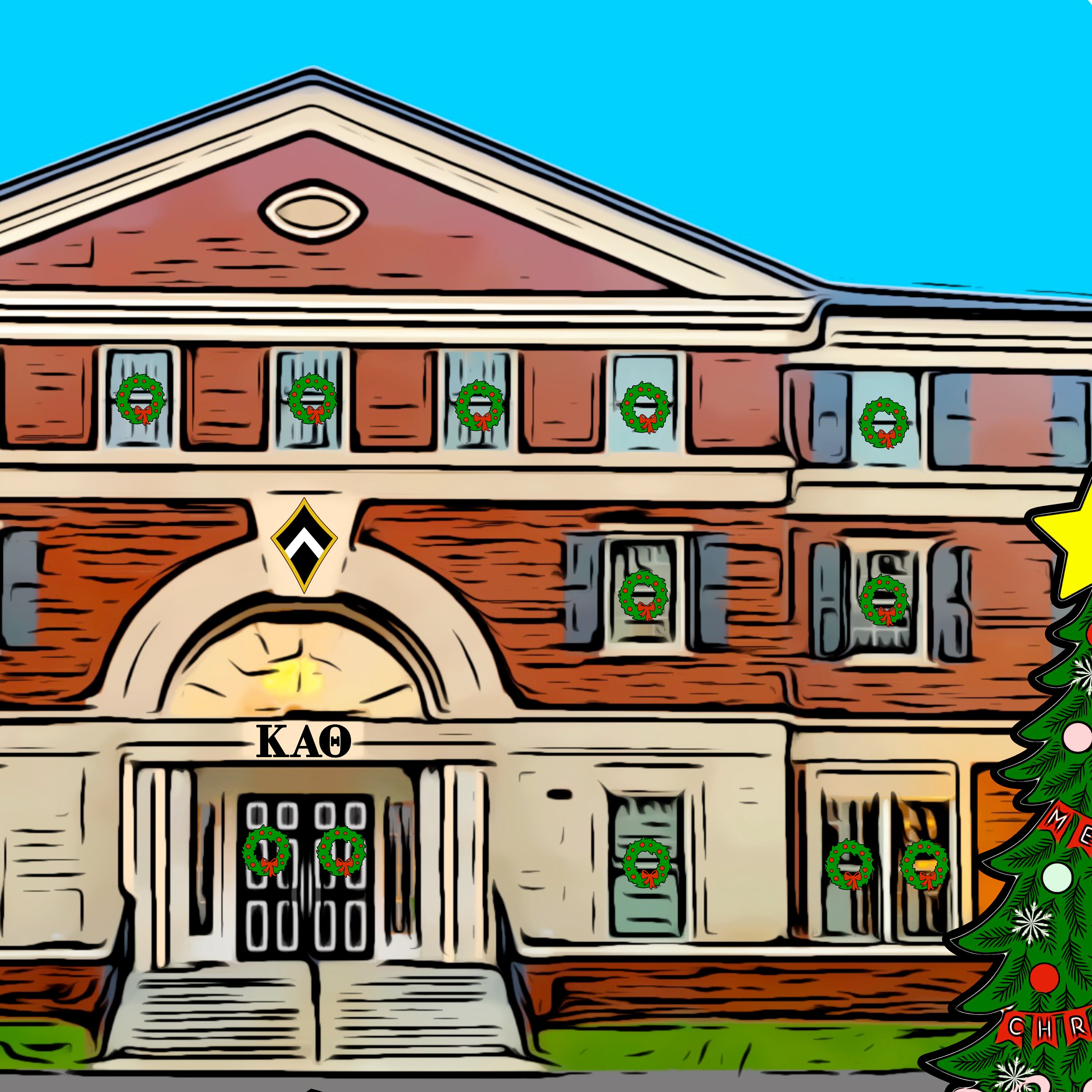 Kappa Alpha Theta Sorority House at the University of Kentucky - Etsy