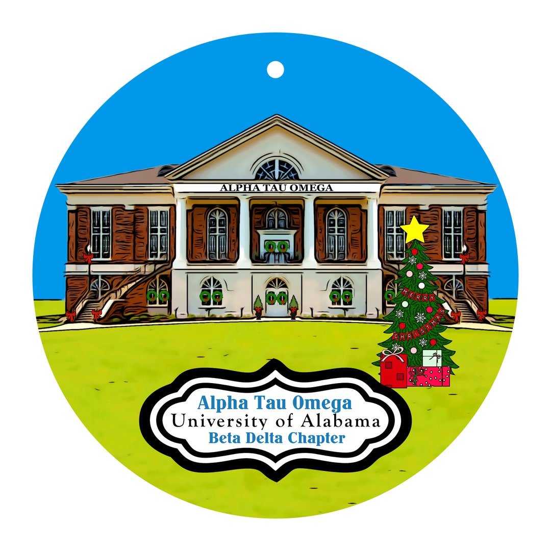 Alpha Tau Omega Fraternity House at the University of Alabama Christmas ...