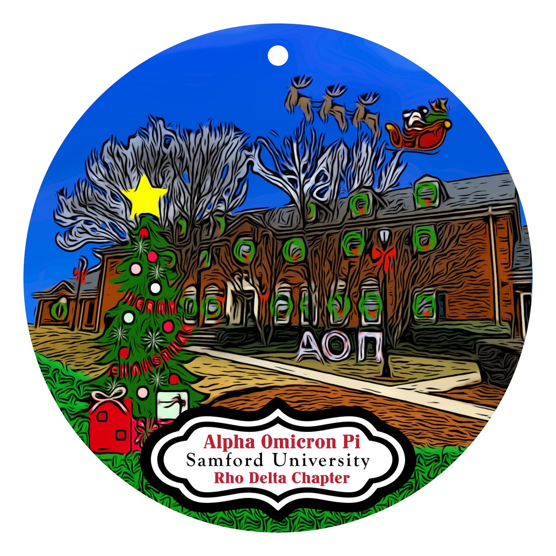 Alpha Omicron Pi Sorority House at Samford University Christmas ...