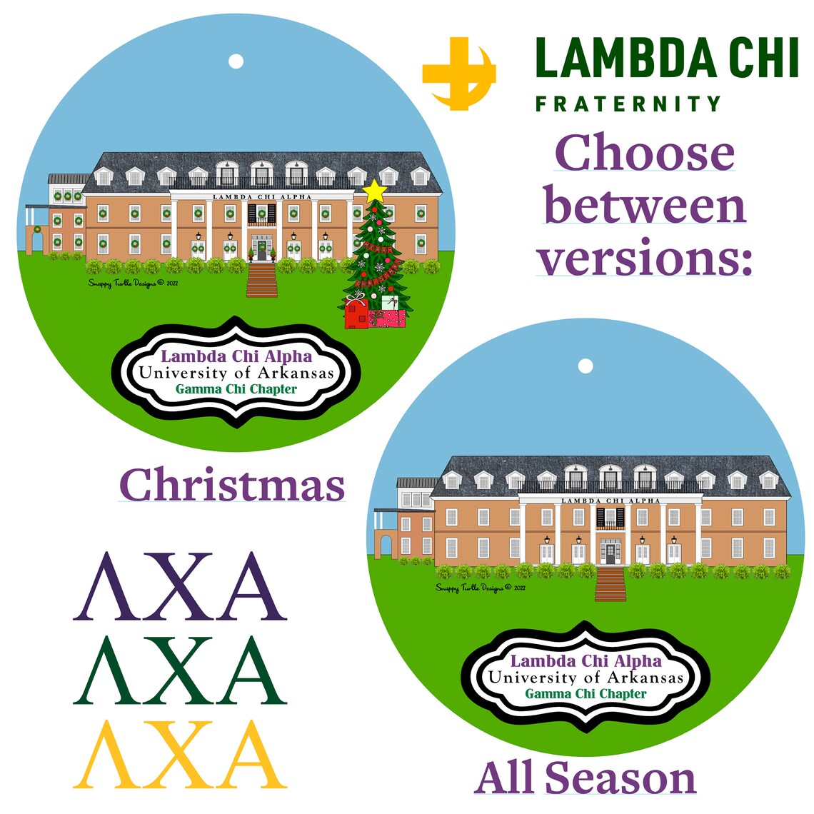 Lambda Chi Alpha Fraternity House at the University of - Etsy