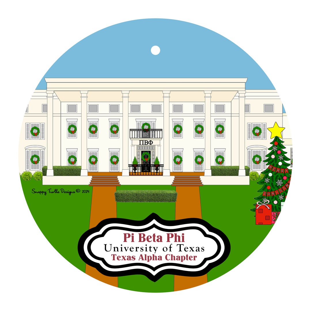 Pi Beta Phi Sorority House at the University of Texas Christmas ...