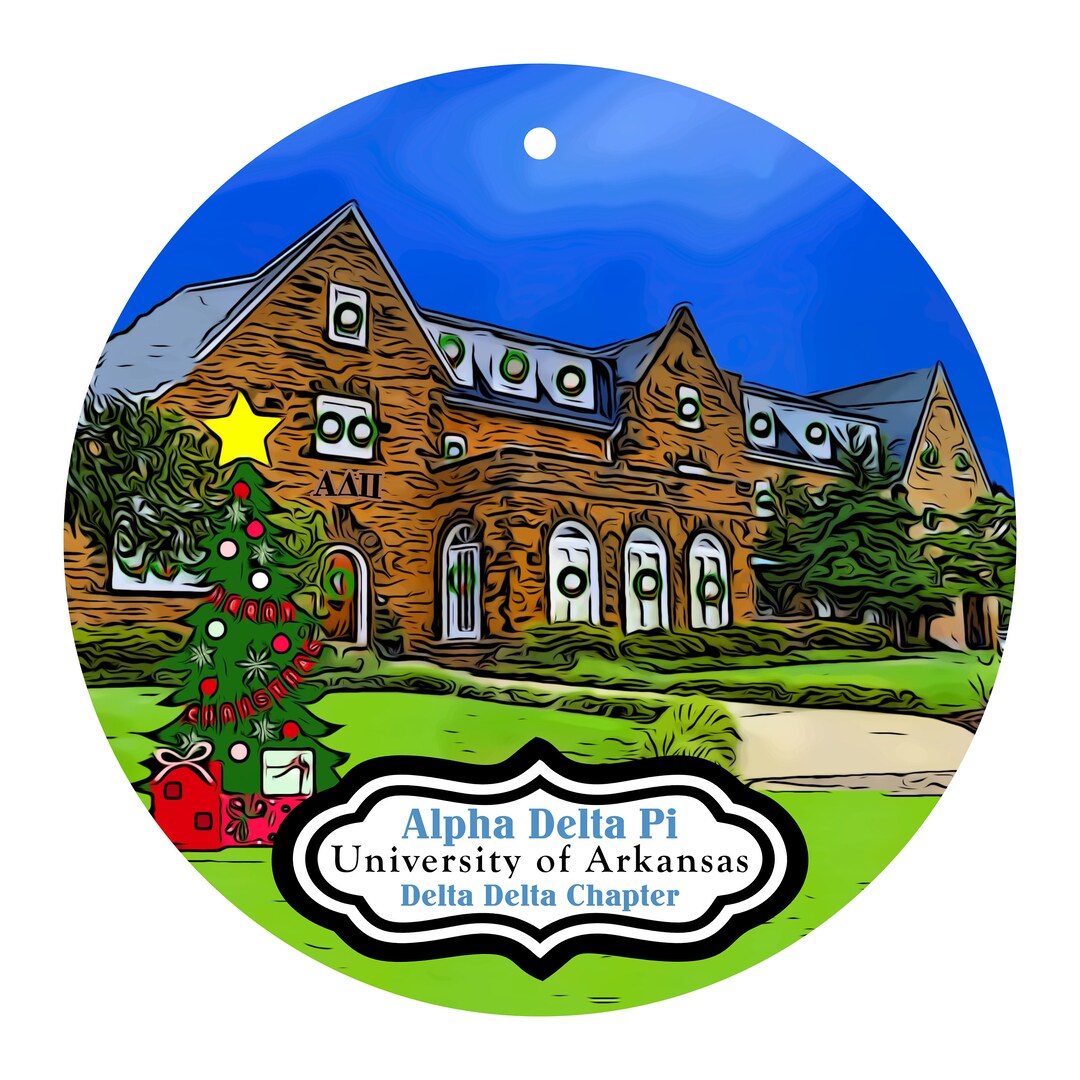 Alpha Delta Pi Sorority House at the University of Arkansas Christmas ...