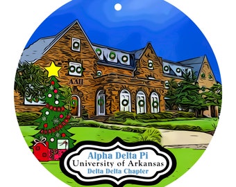 4 Alpha Delta Pi/adpi Sorority Glitter Christmas - Etsy