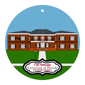 Chi Omega Sorority House at the University of Florida Christmas ...