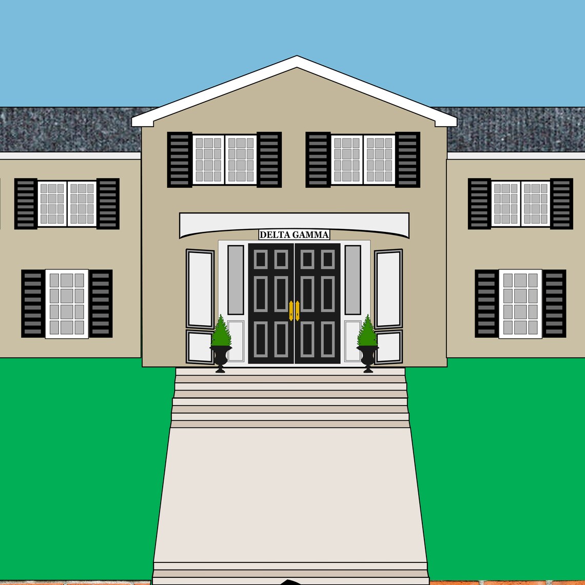 Delta Gamma Sorority House at Florida State University Christmas ...