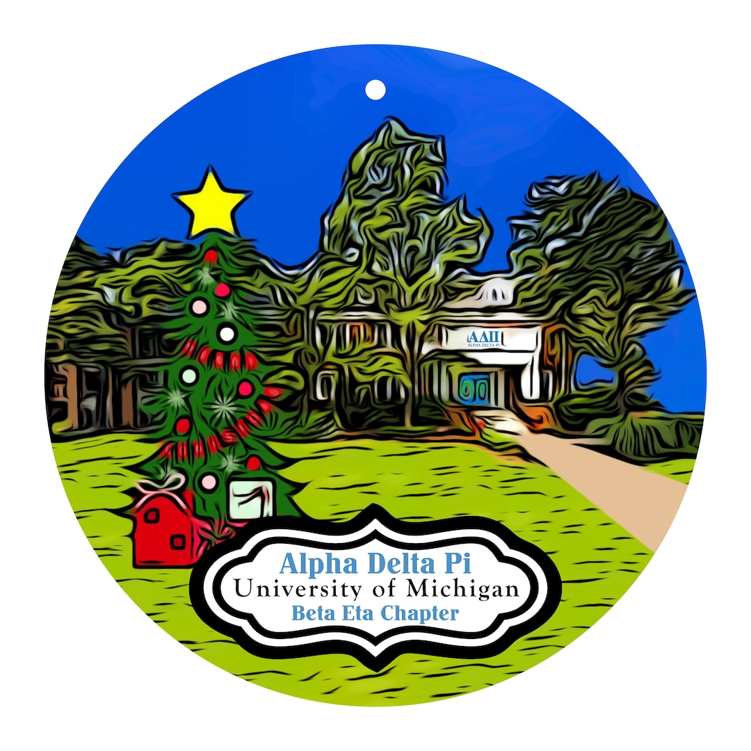 Alpha Delta Pi Sorority House at the University of Michigan Christmas ...