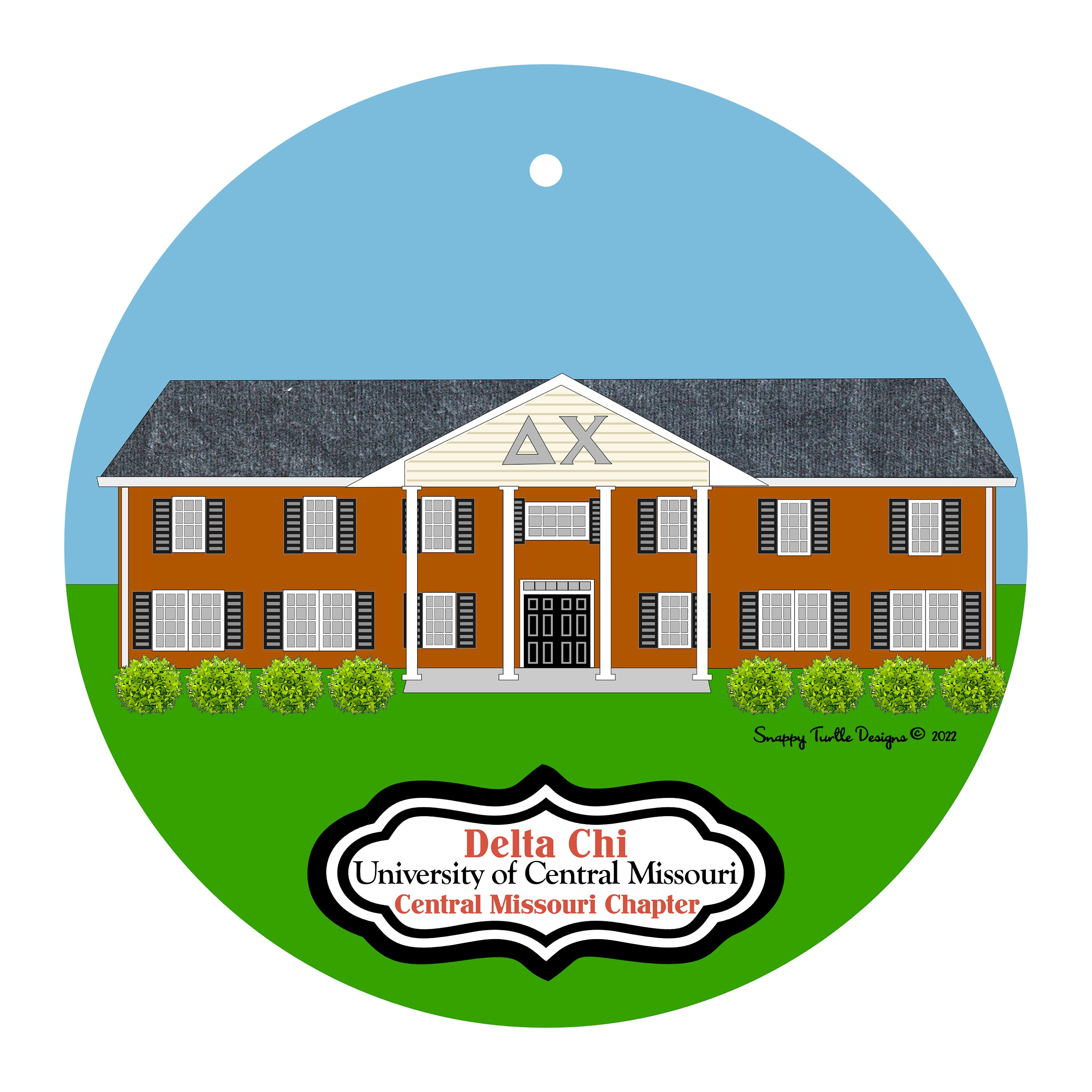 Delta Chi Fraternity House at the University of Central - Etsy