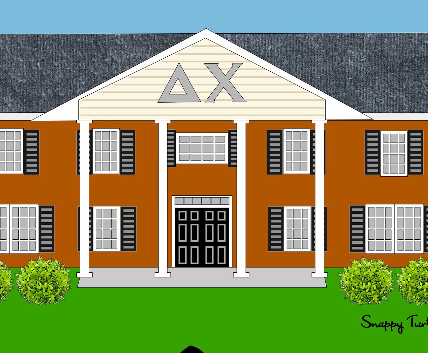 Delta Chi Fraternity House at the University of Central - Etsy