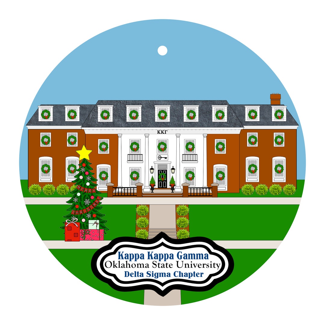 Kappa Kappa Gamma Sorority House at Oklahoma State University Christmas ...