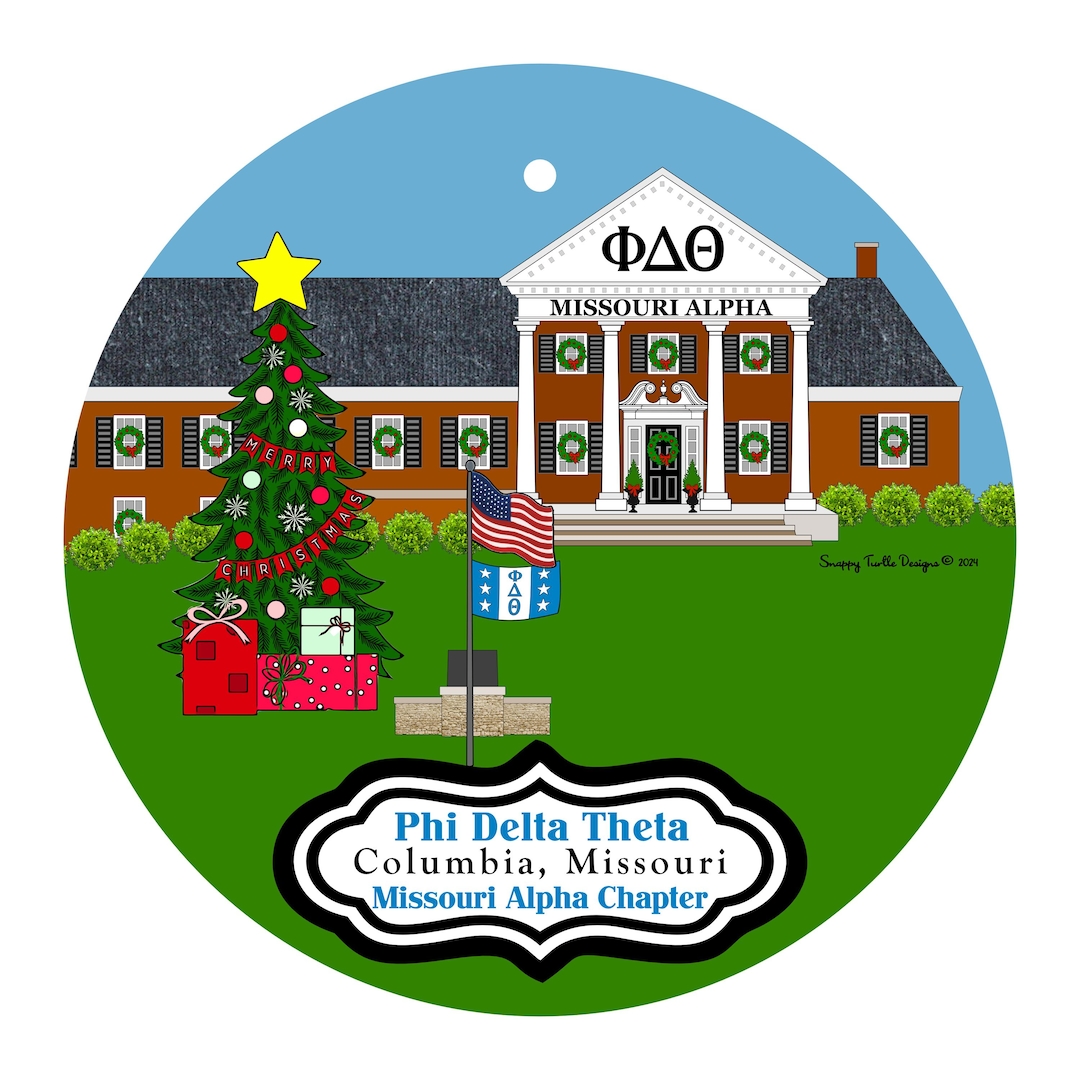 Phi Delta Theta Fraternity House in Columbia, Missouri Christmas ...