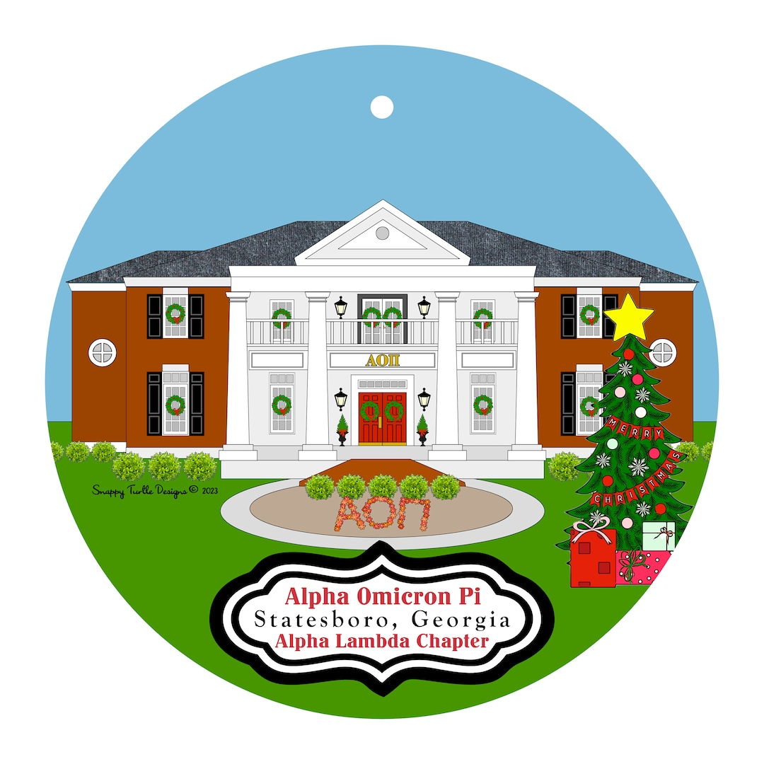 Alpha Omicron Pi Sorority House in Statesboro, Georgia Christmas ...