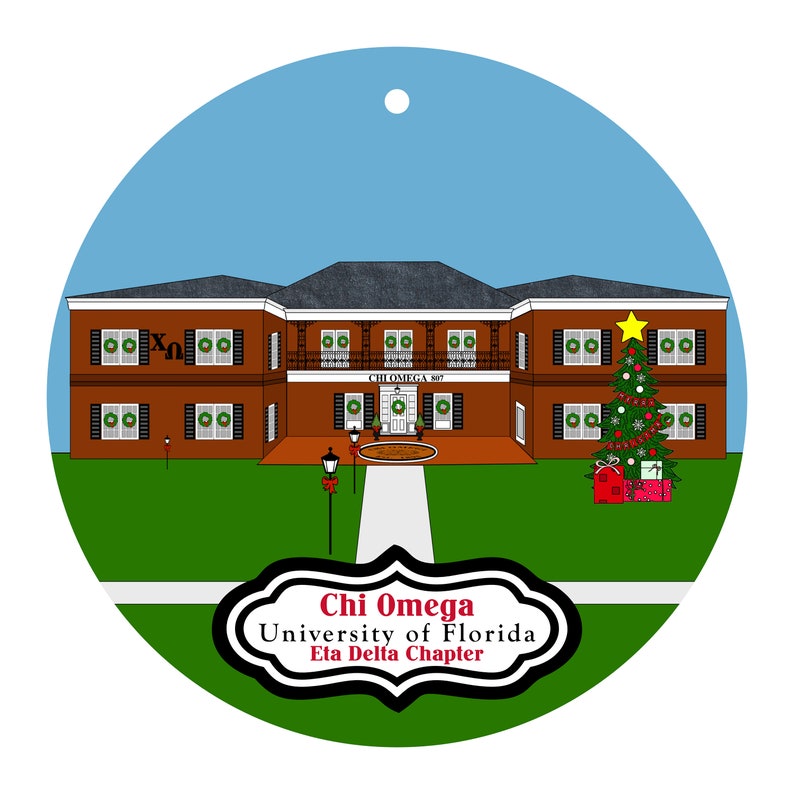 Chi Omega Sorority House at the University of Florida | Etsy