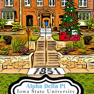 Alpha Delta Pi Sorority House at Iowa State University Christmas ...