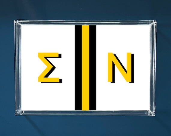 Sigma Nu Fraternity Flag & Custom Stripes Monogrammed Acrylic - Etsy