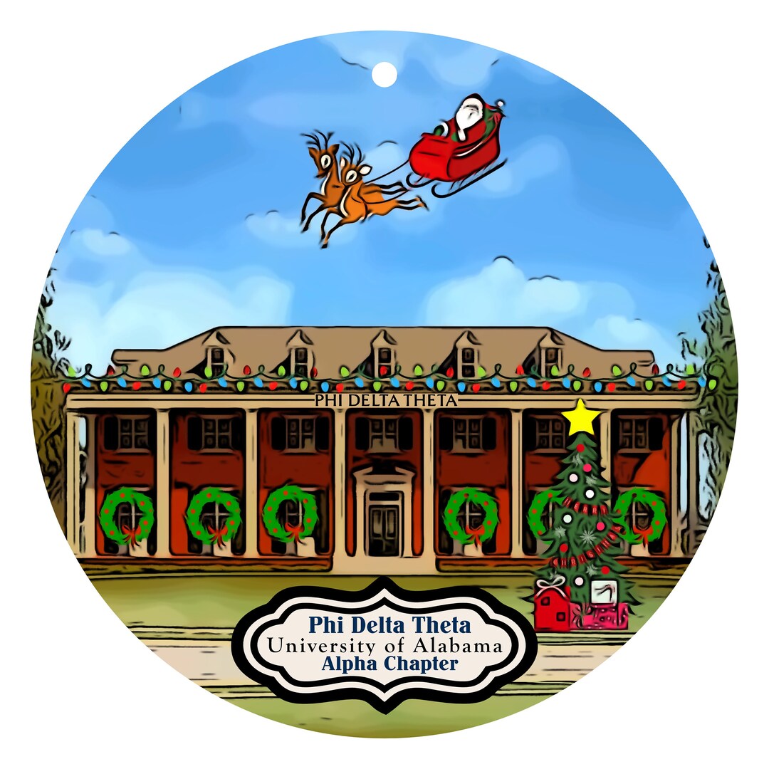 Phi Delta Theta Fraternity House at the University of Alabama Christmas ...