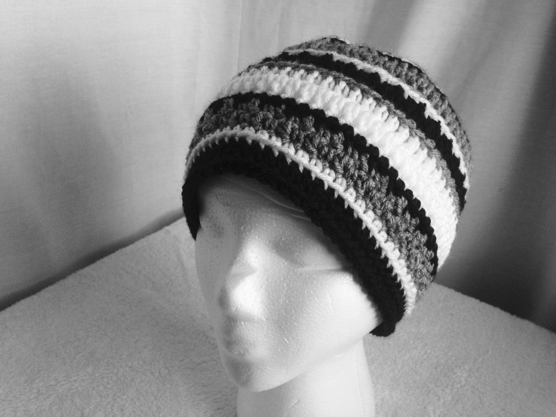 Crochet PATTERN - October Hat, Easy Crochet Hat Pattern, Striped ...