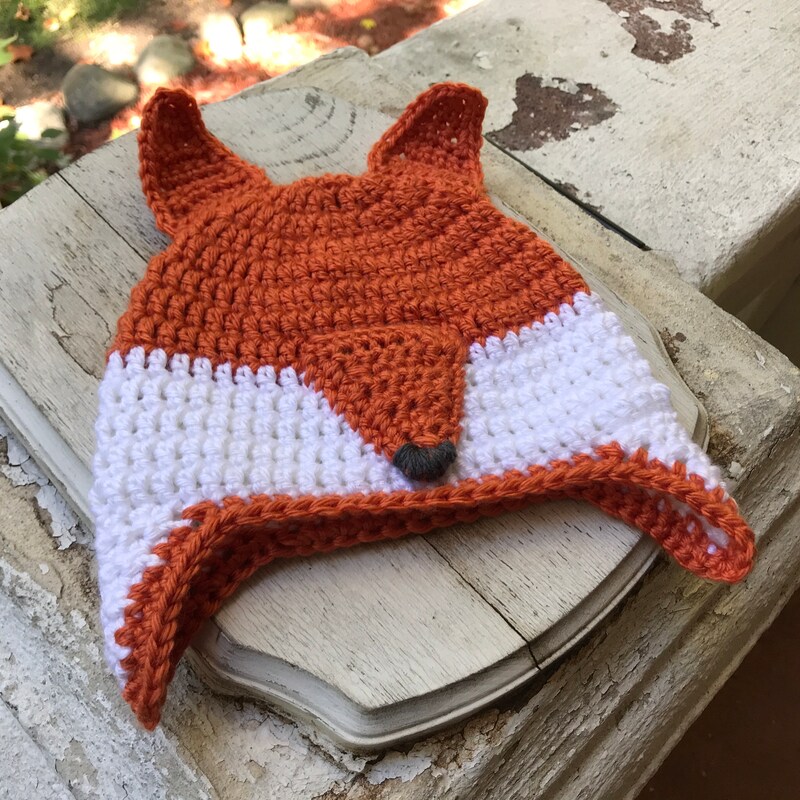 Crochet Fox Hat - Etsy