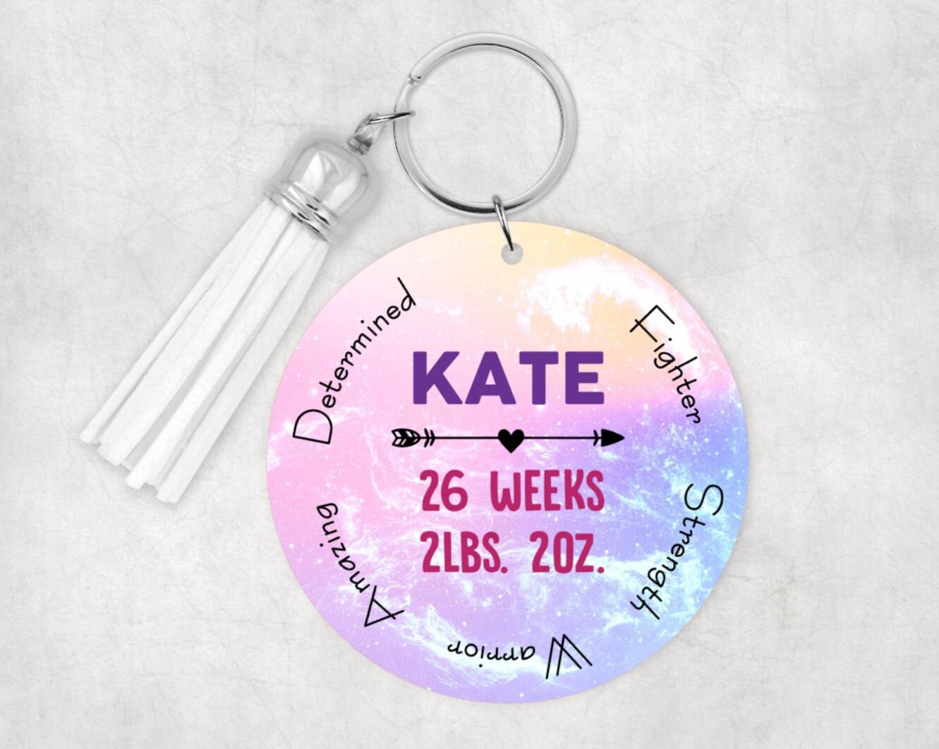 Preemie Mom Keychain Preemie Nicu Baby Girl Gift | Etsy