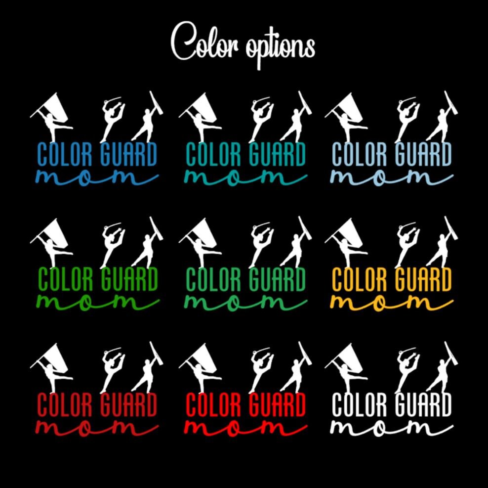 Color Guard Mom Car Decal Color Guard Car Decal Decal - Etsy