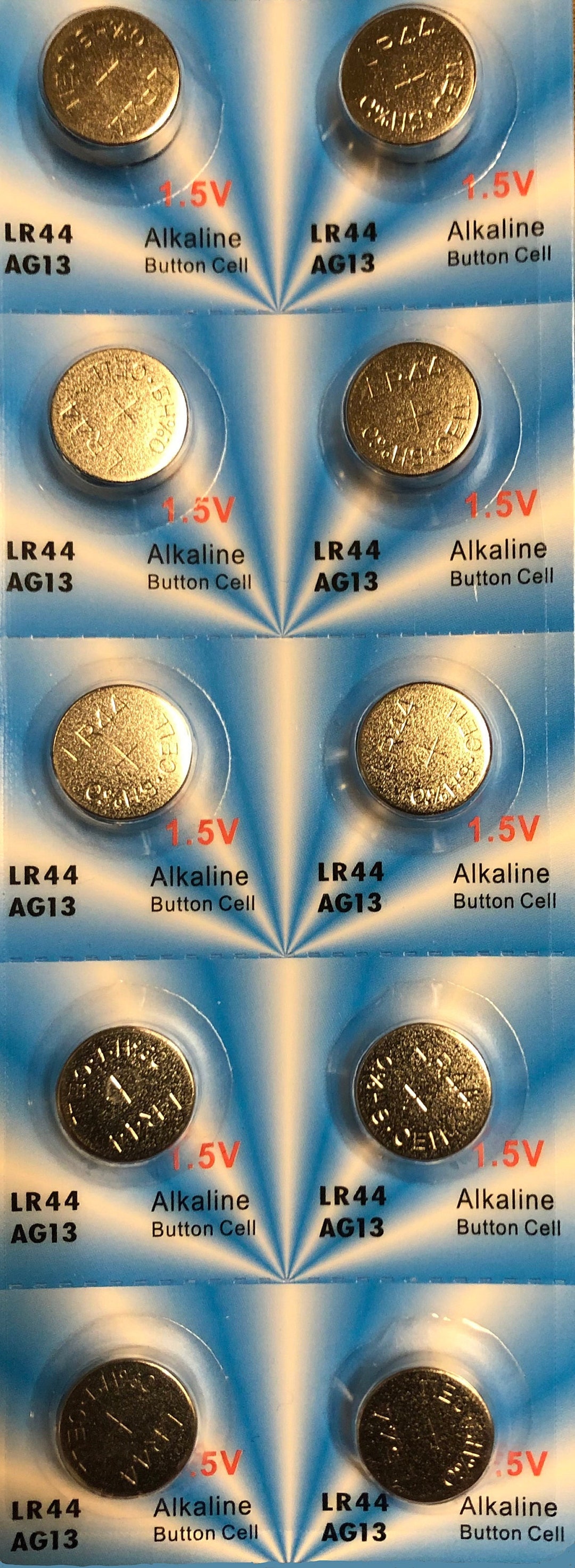 10 Pack LR44 Button Cell Battery - Etsy