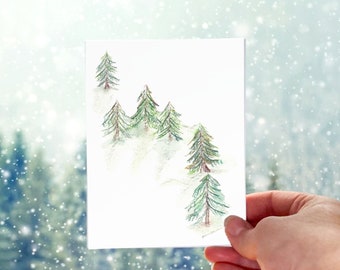 Pine Tree Greeting Cards - Etsy