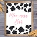 Pink Text Moo-mosa Bar Cow Print Party Supplies, Farm Theme Birthday ...