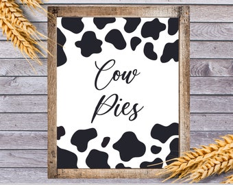 Grazing Station Birthday Party Sign Holy Cow I'm One Birthday Party ...