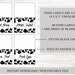 Cow Print Food Cards Food Labels for Picnic Farm (Download Now) - Etsy