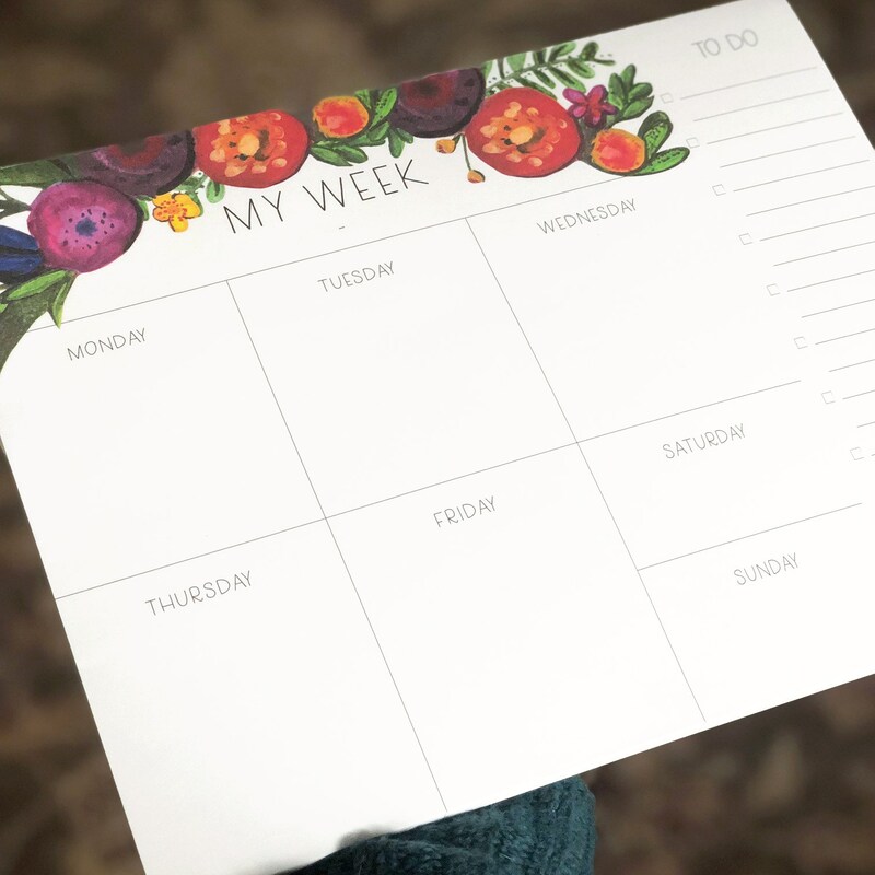 Botanical Planner - Etsy