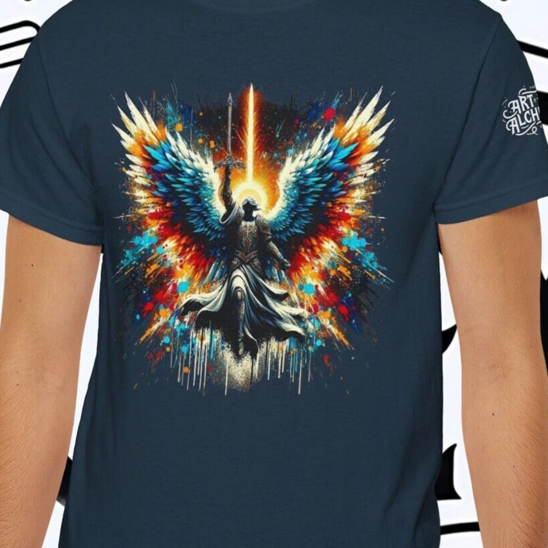 Biblical Angel Wings Shirt Medieval Renaissance T Shirt Gothic Art ...