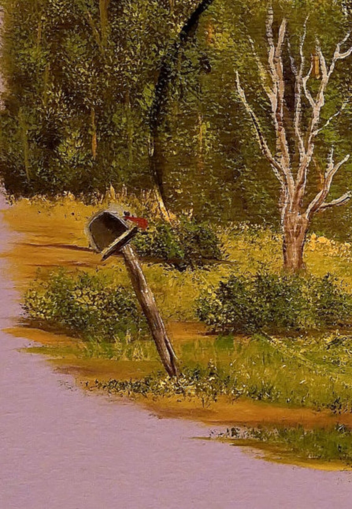 ORIGINAL Oil Painting Abandoned House Rural Appomattox County Virginia ...