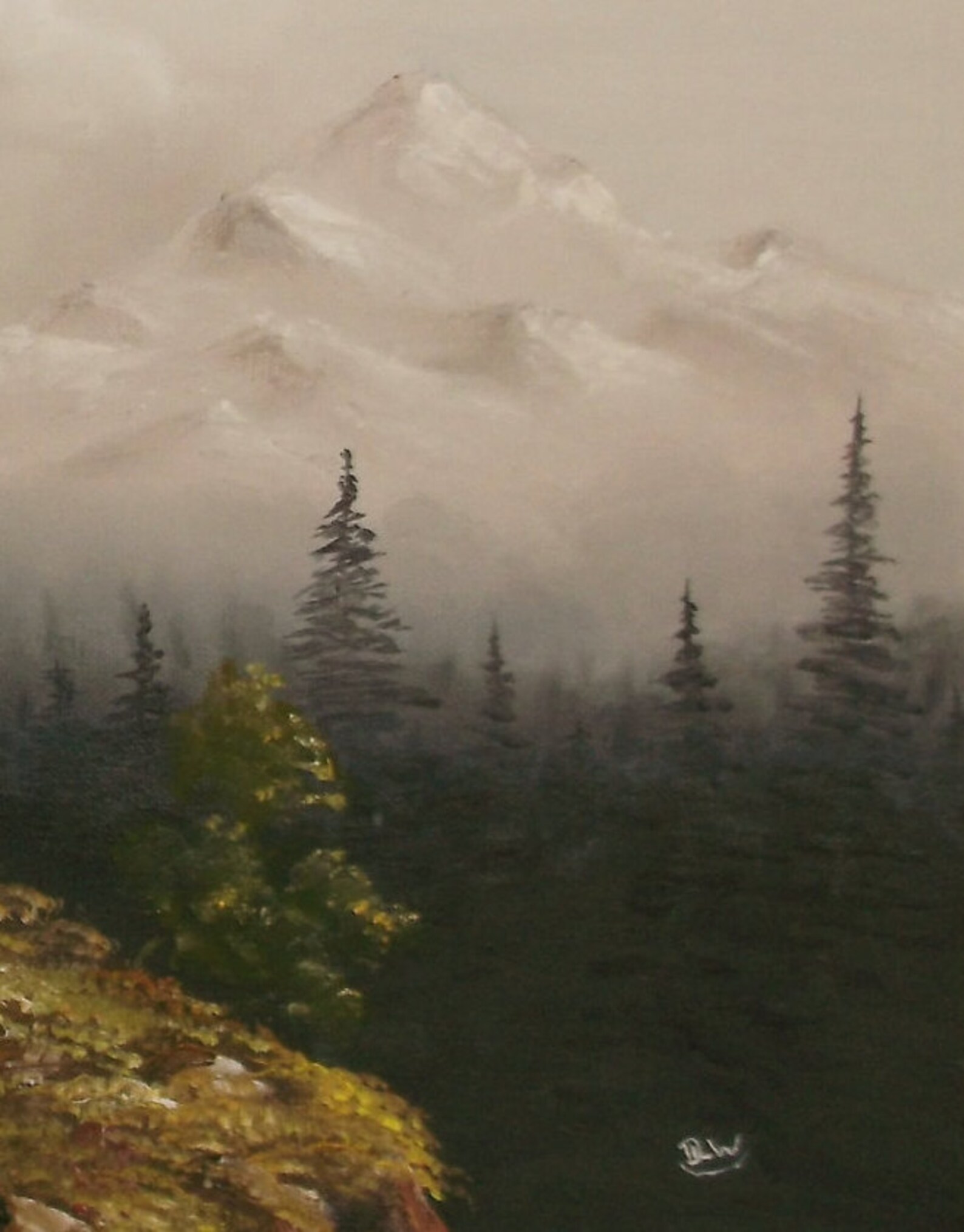 PRINT Stormy Pacific Northwest Landscape Fine Art Print / Cloudy, Foggy ...