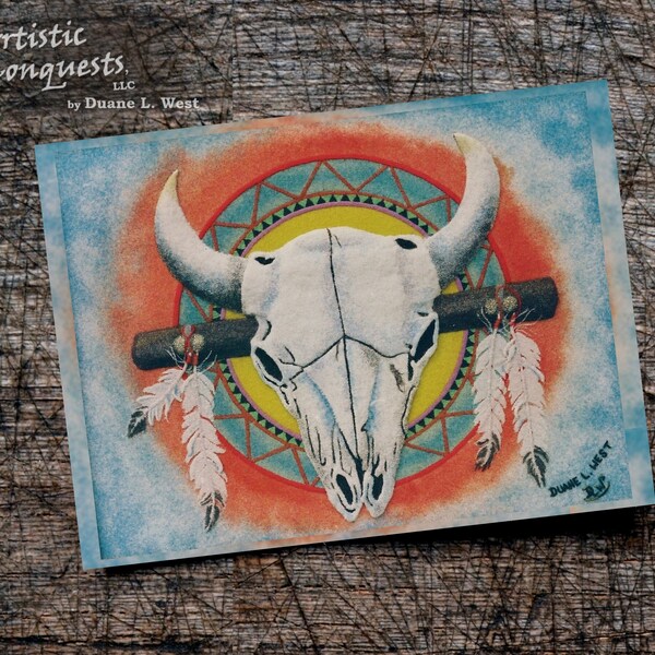 Native American Thank You Card - Etsy