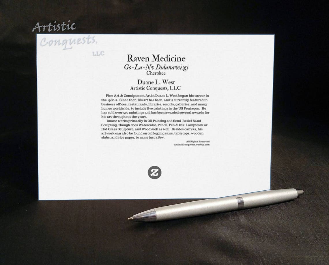 Personalized GREETING CARD Native American Cherokee Indian - Etsy