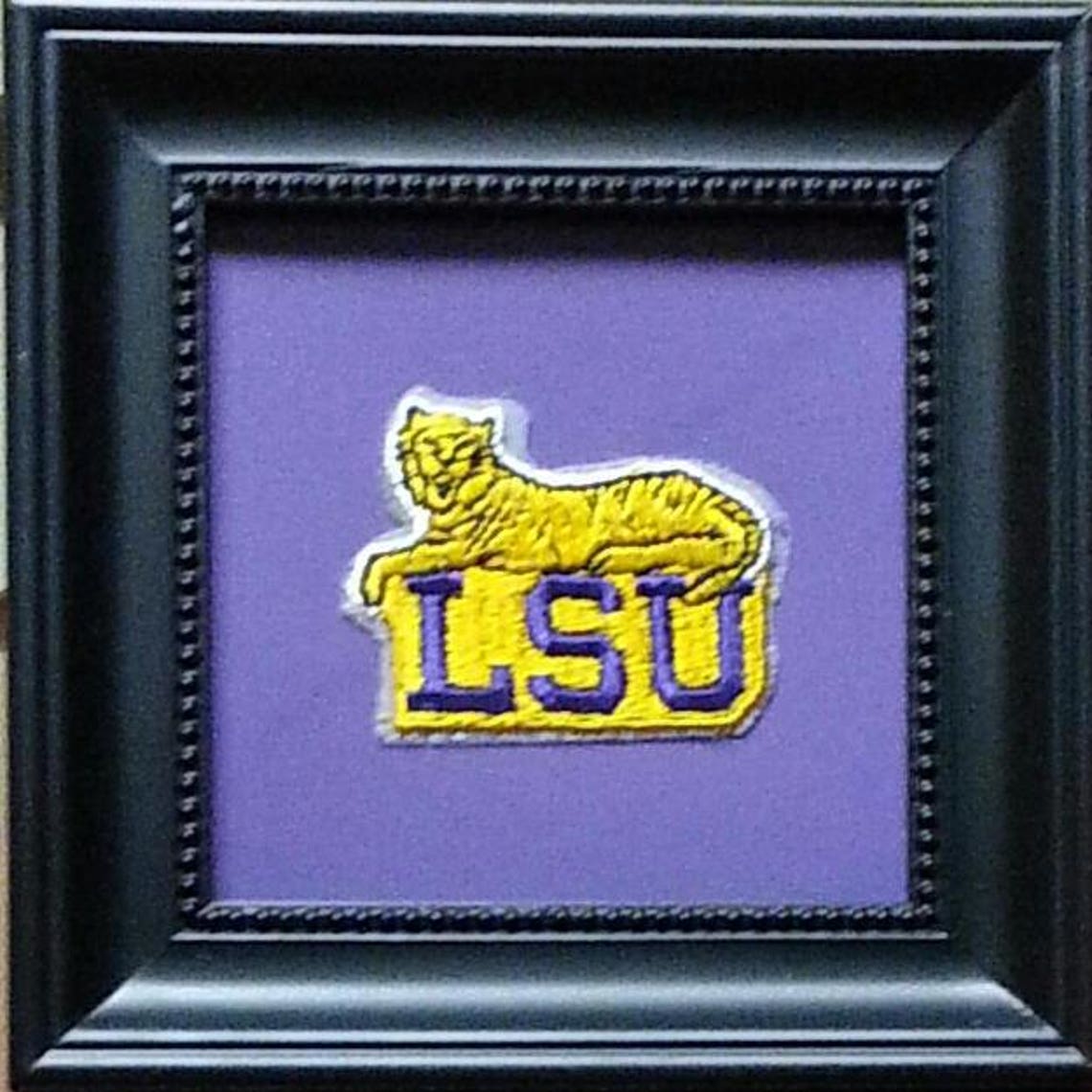 LSU Tigers Framed Vintage Embroidered Patch | Etsy