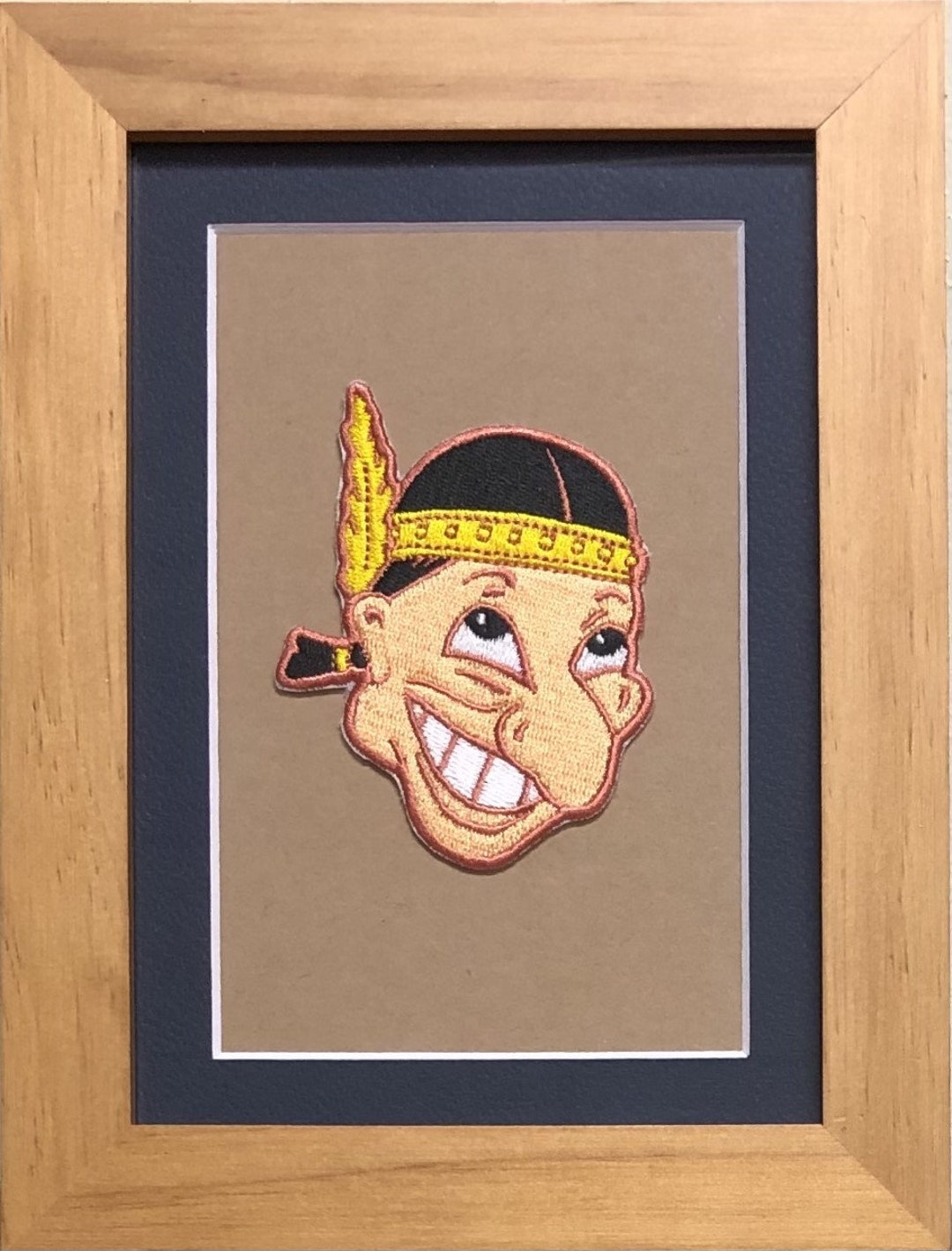 Cleveland Indians Framed Vintage Embroidered Patch - Etsy