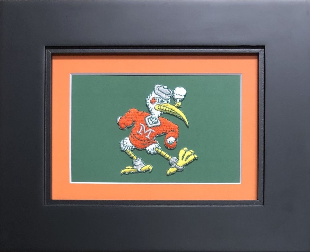 Miami Hurricanes Framed Vintage Embroidered Patch - Etsy