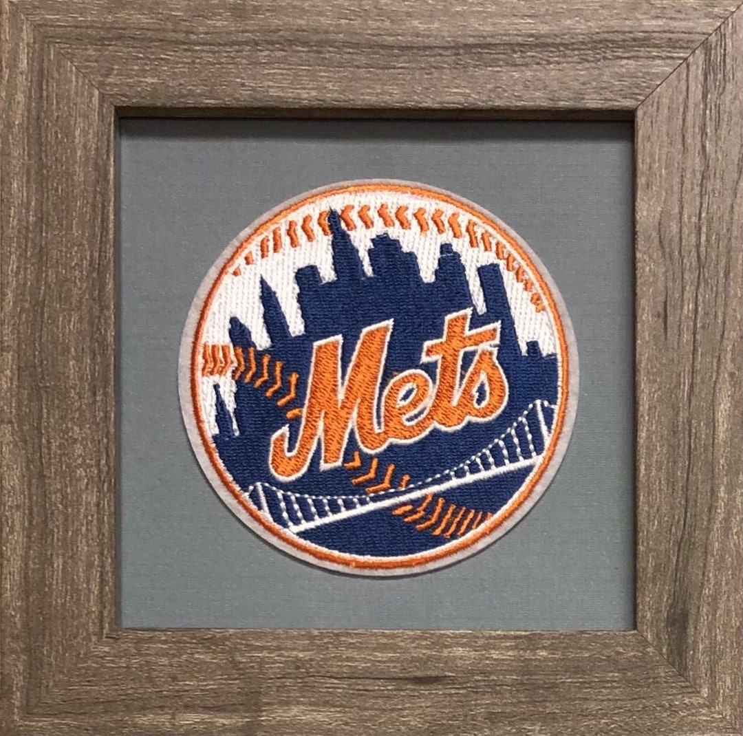 New York Mets Framed Vintage Embroidered Patch - Etsy