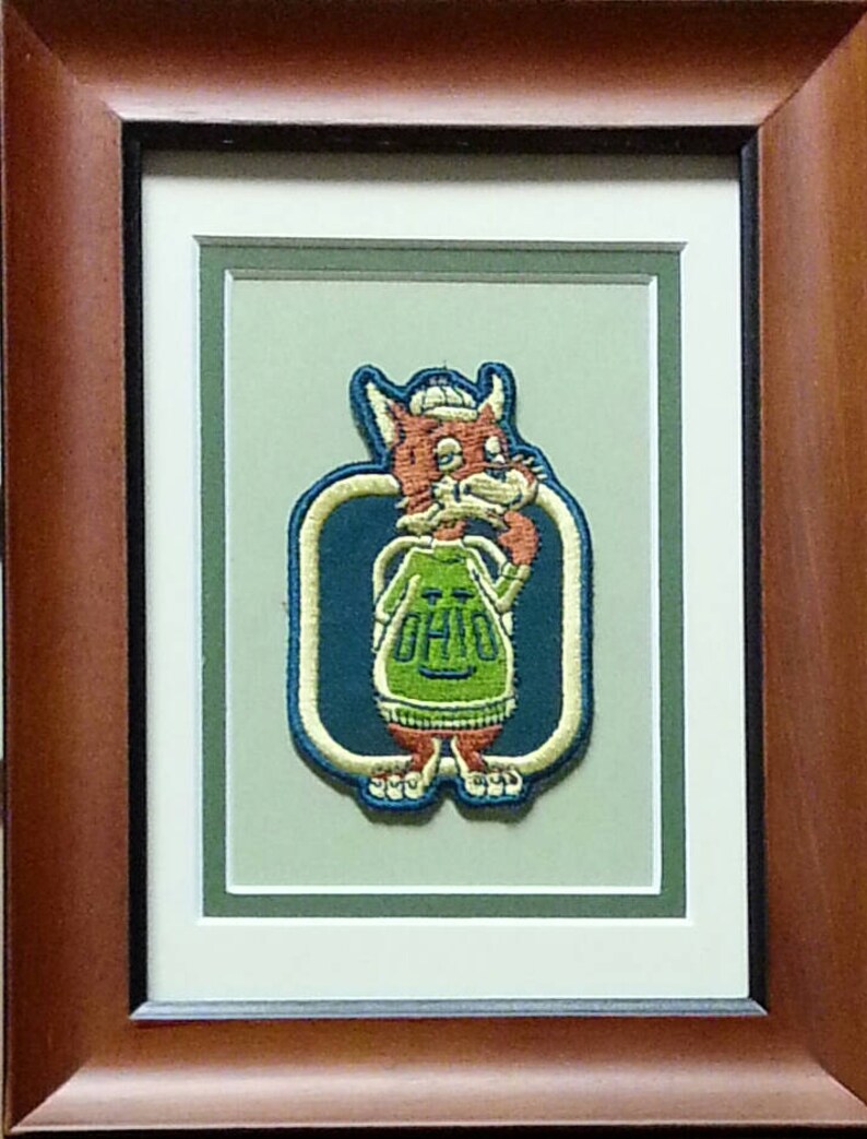 Ohio Bobcats Framed Vintage Embroidered Patch - Etsy
