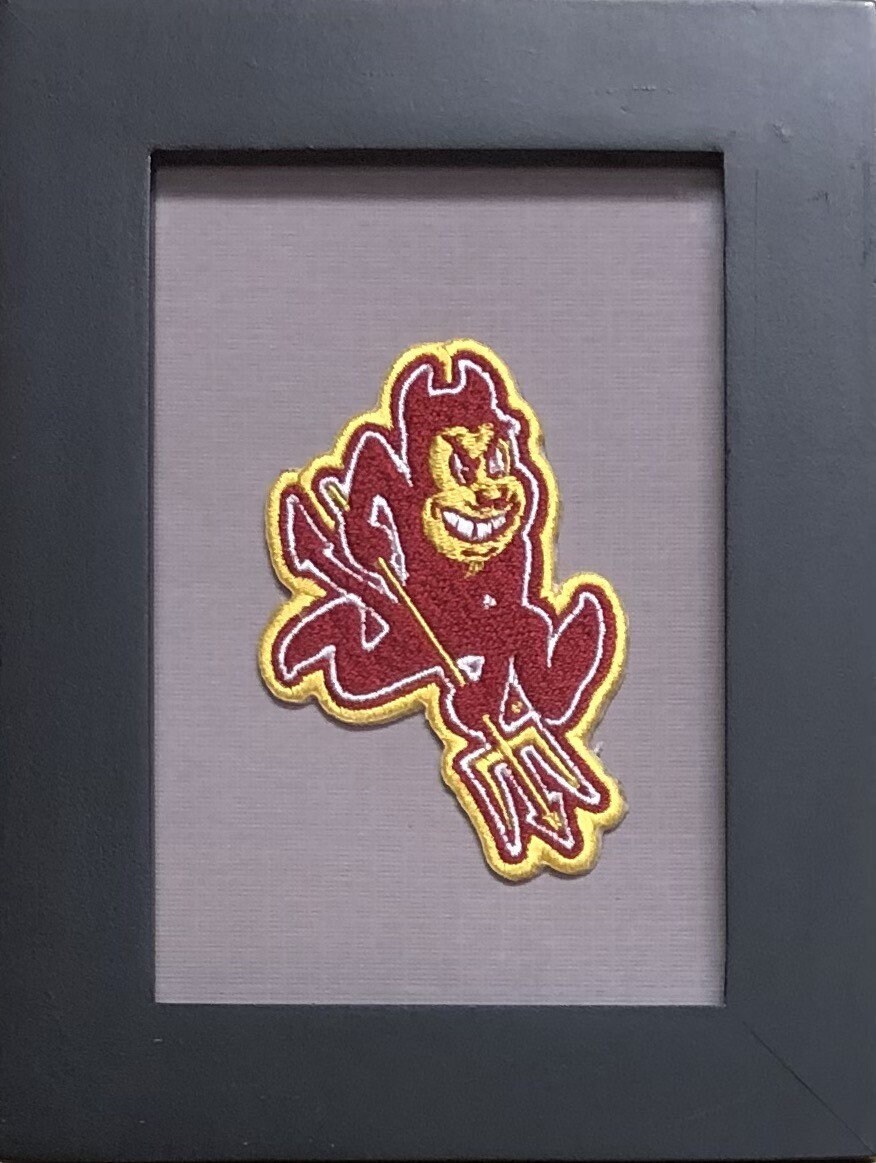 Arizona State Sun Devils Framed Vintage Embroidered Patch - Etsy