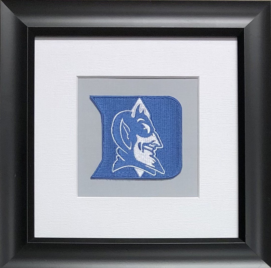 Duke Blue Devils Framed Vintage Embroidered Patch - Etsy