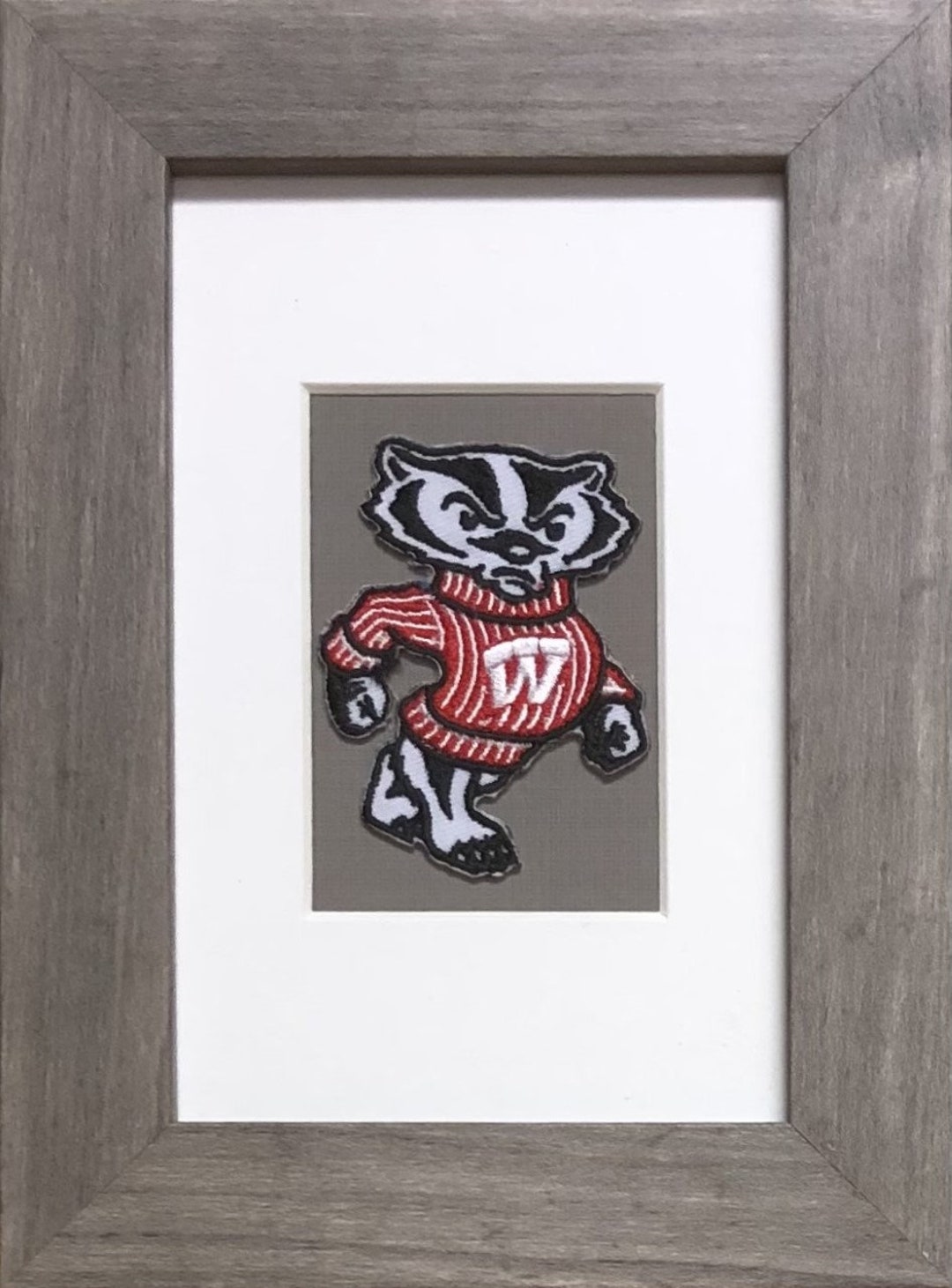 Wisconsin Badgers Framed Vintage Embroidered Patch - Etsy